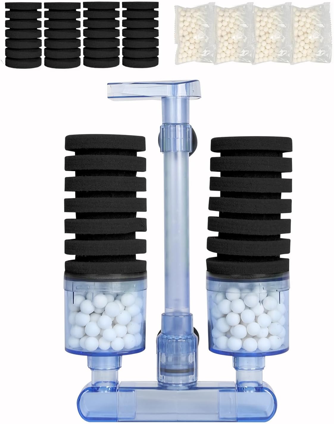 UPETTOOLS Aquarium Biochemical Sponge Filter, Ultra Quite Aquarium Air ...