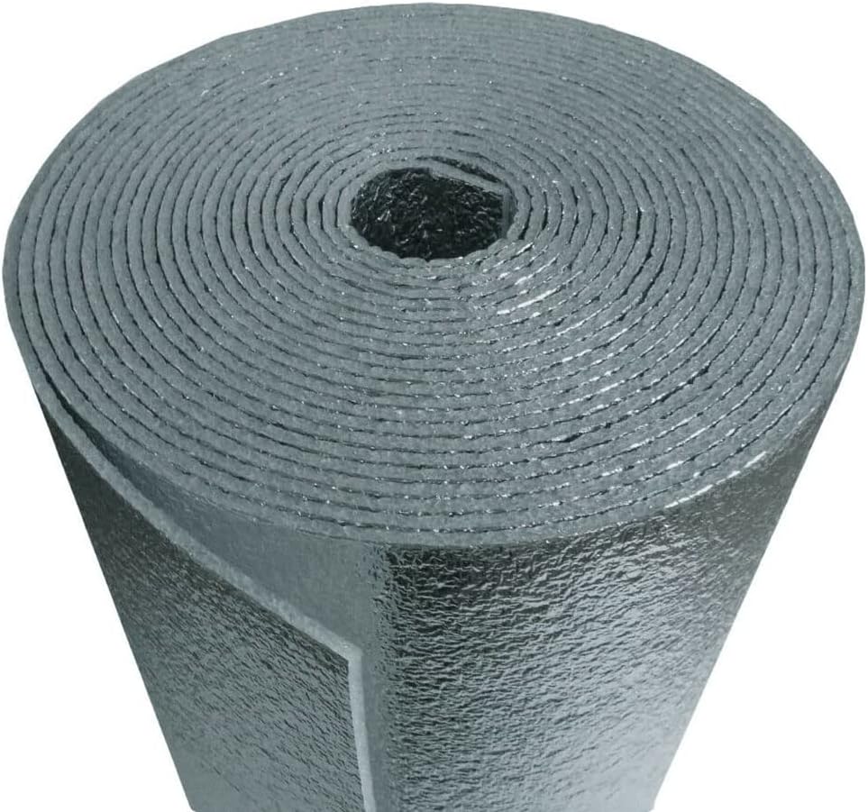 Manson 3" R8 Fiberglass Duct Insulation Wrap. FSK Foil Faced (4' Wide x ...