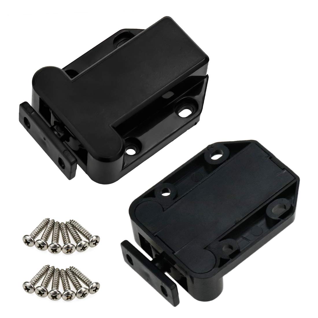 Honjie 2 Pack Plastic Push To Open Catch Lock For Drawer | Desertcart KSA