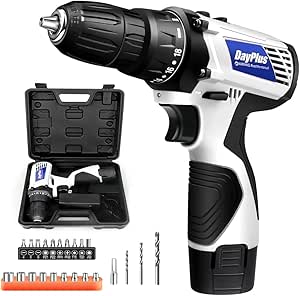 Amazon.com: Power Drill Cordless Drill Set Electric Driver Set with ...