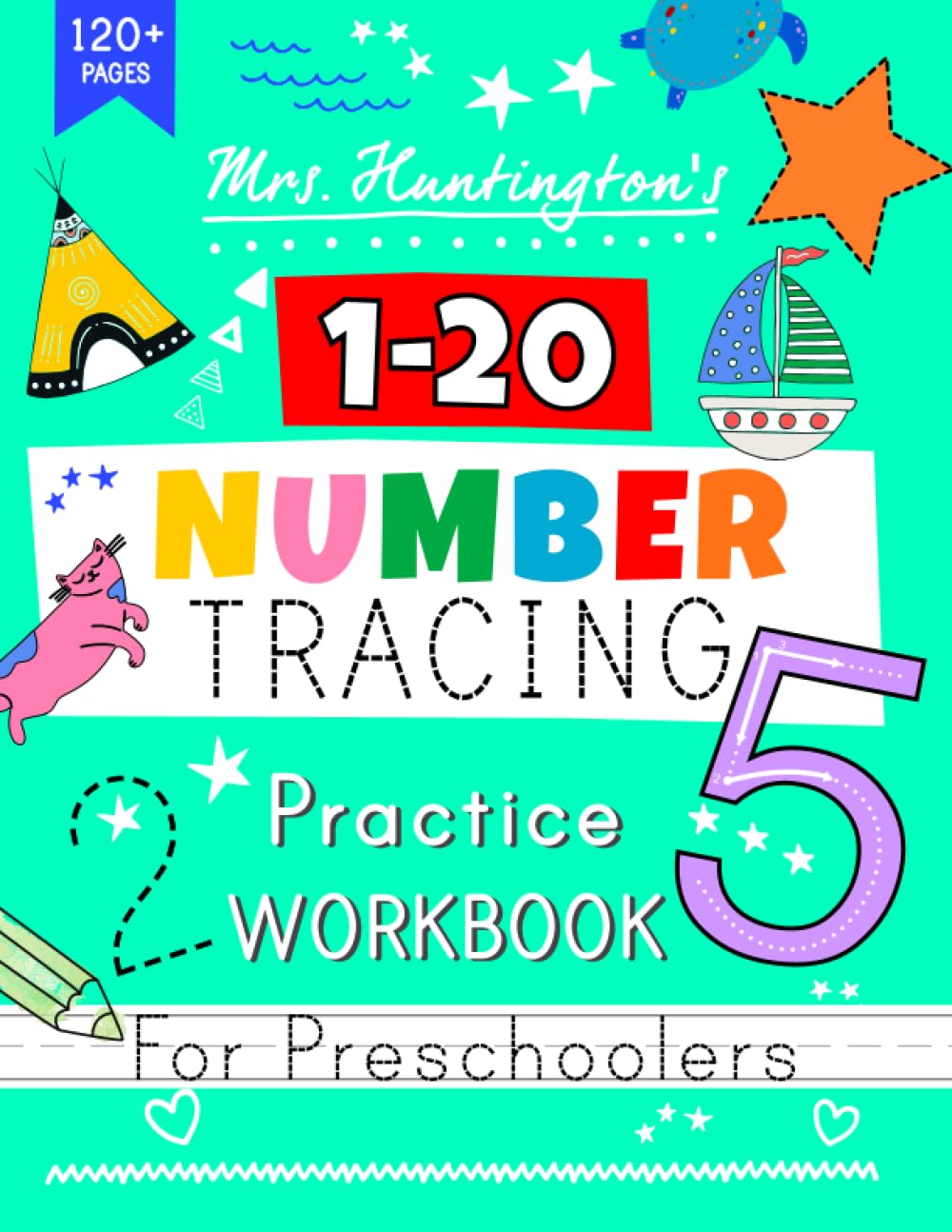 Number Tracing Practice Workbook for Preschoolers 1 to 20: Bumper ...
