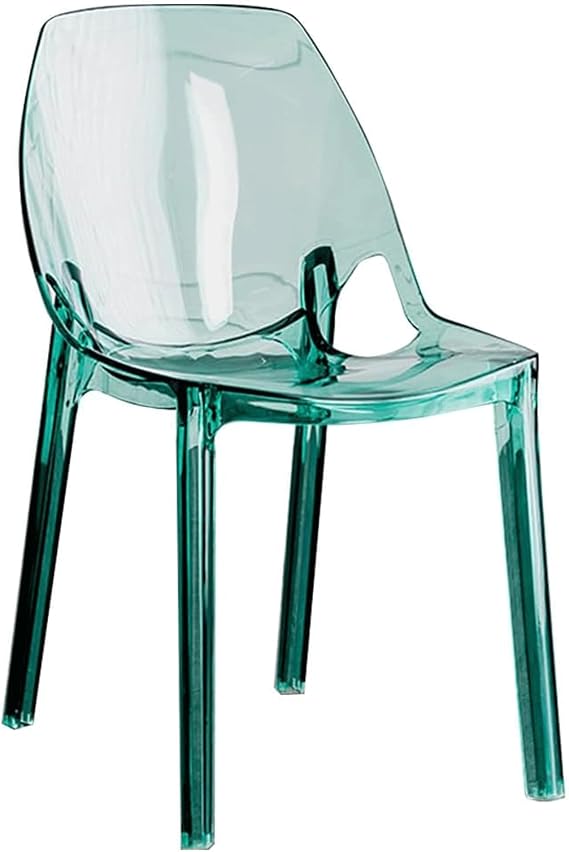 Amazon.com: XMFBSY Acrylic Dining Chair Mid-Century Modern Kitchen ...
