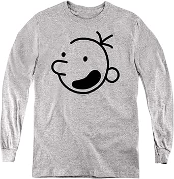 Amazon.com: LOGOVISION Diary of a Wimpy Kid Wimpy Kid Head Youth Long ...