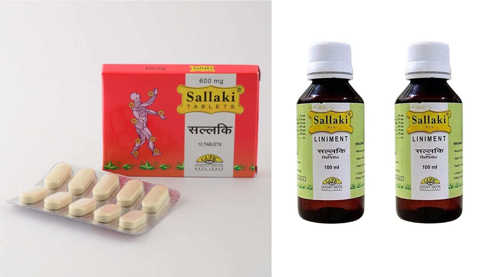 Gufic Sallaki 600mg Ayurvedic Tablets Helps In Management Of Osteo ...