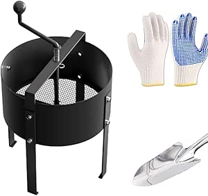 CiCixixi Rotary Soil Sifter Compost Sifter Garden Potting Sifting Mesh ...