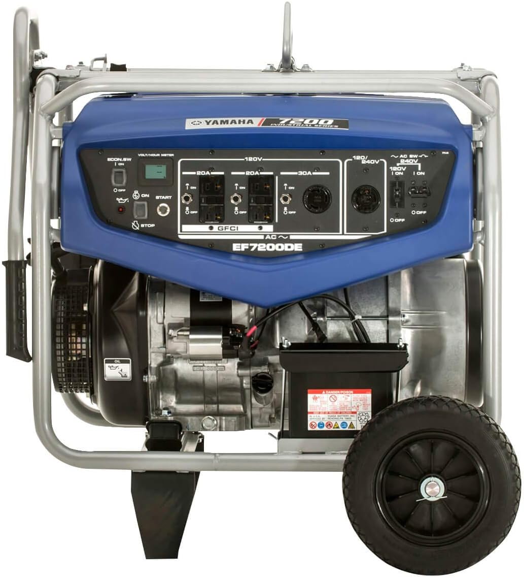 Amazon.com : Yamaha EF7200DE, 6000 Running Watts/7200 Starting Watts ...
