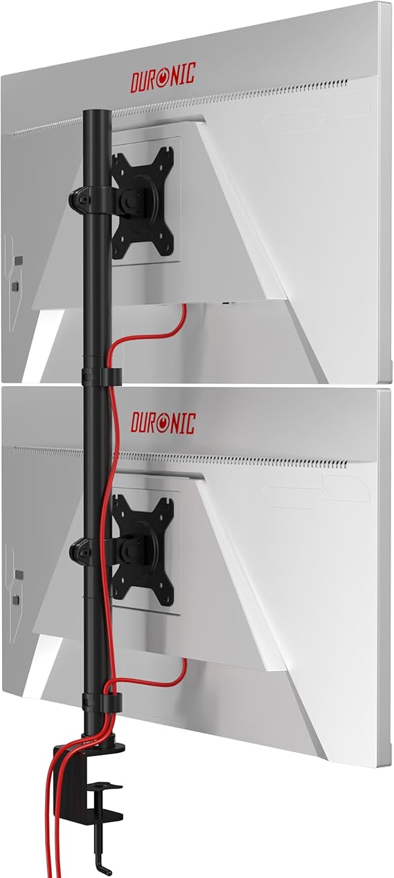 Duronic Dual Screen Monitor Stand DM15V2 | Double/Twin PC Desk Mount ...