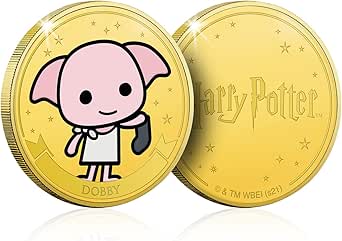 Harry Potter Gift Dobby Chibi Collectable Gold Plated Coin Limited ...