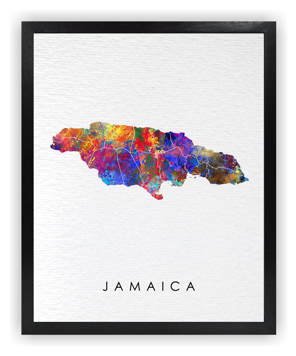 Amazon.com: Dignovel Studios 8X10 Unframed Jamaica Watercolor Art Print ...