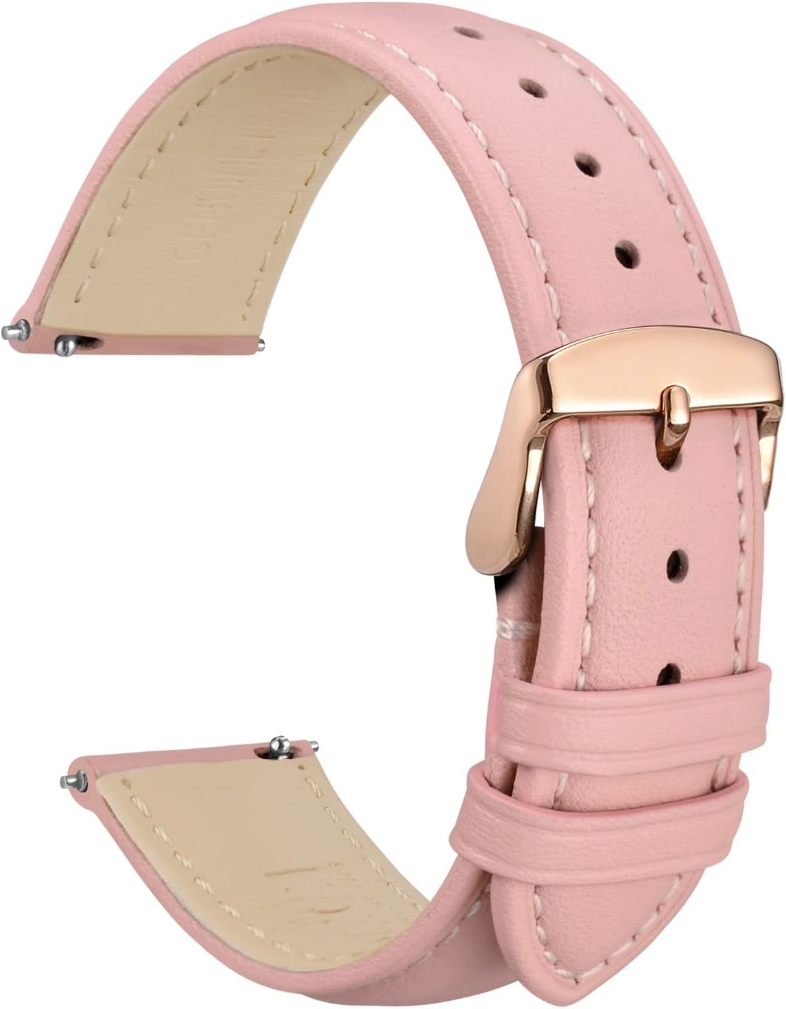 Amazon.com: WOCCI 18mm Flower Watch Band for Women, Genuine Leather ...