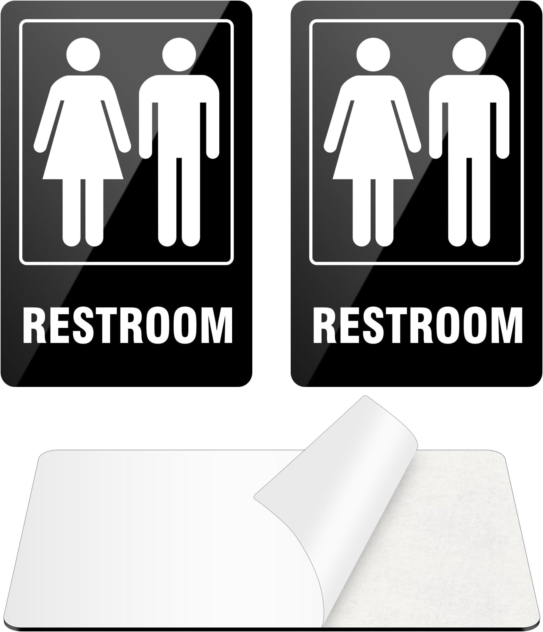 Amazon.com : USA Made - Men's and Women's Restroom Signs ADA-Compliant ...