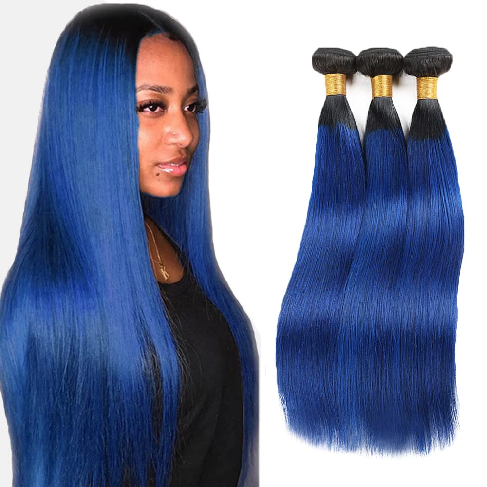 Brazilian Weave Ombre Blue
