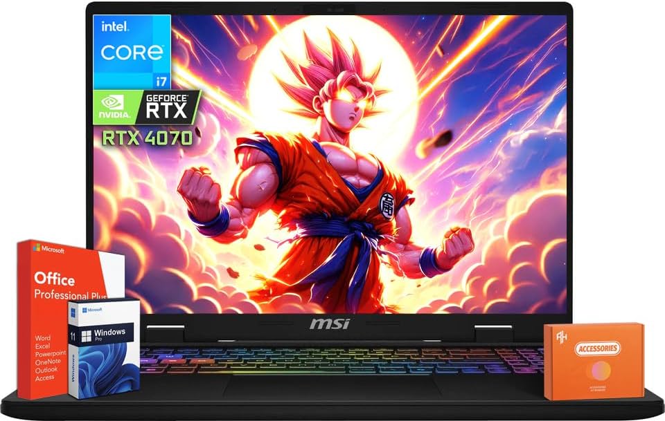 Amazon.com: MSI Crosshair 16 Gaming Laptop, Microsoft Office Lifetime ...