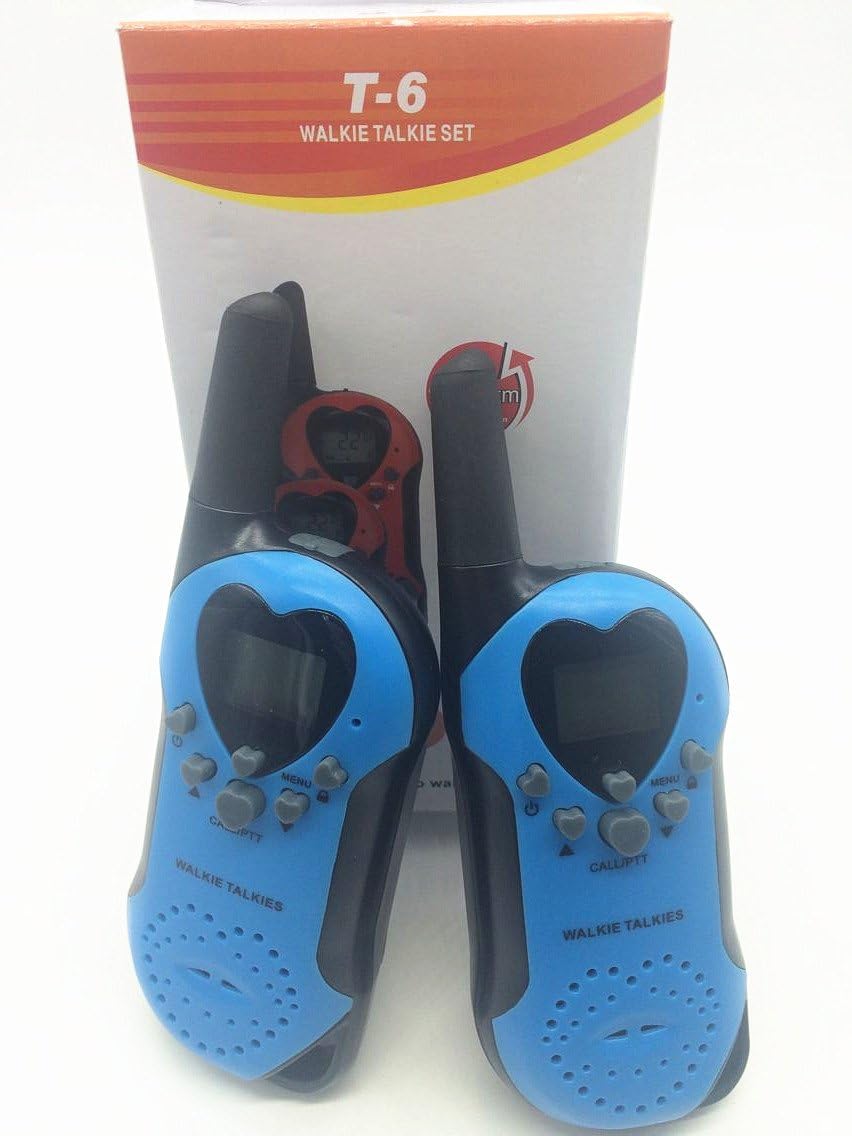 Amazon.com: 5.0 KM High Performance mini Walkie Talkie T-6 Blue color ...