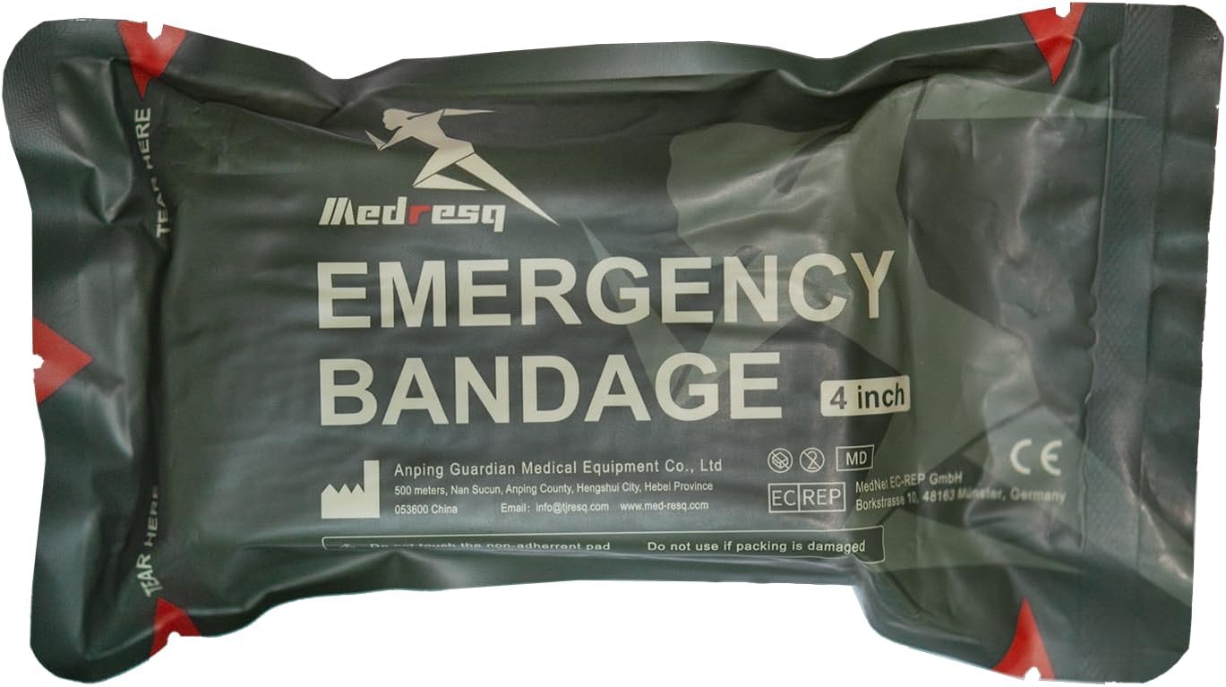 Amazon.com: Medresq Israeli Style Emergency Bandage, Multifunctional ...