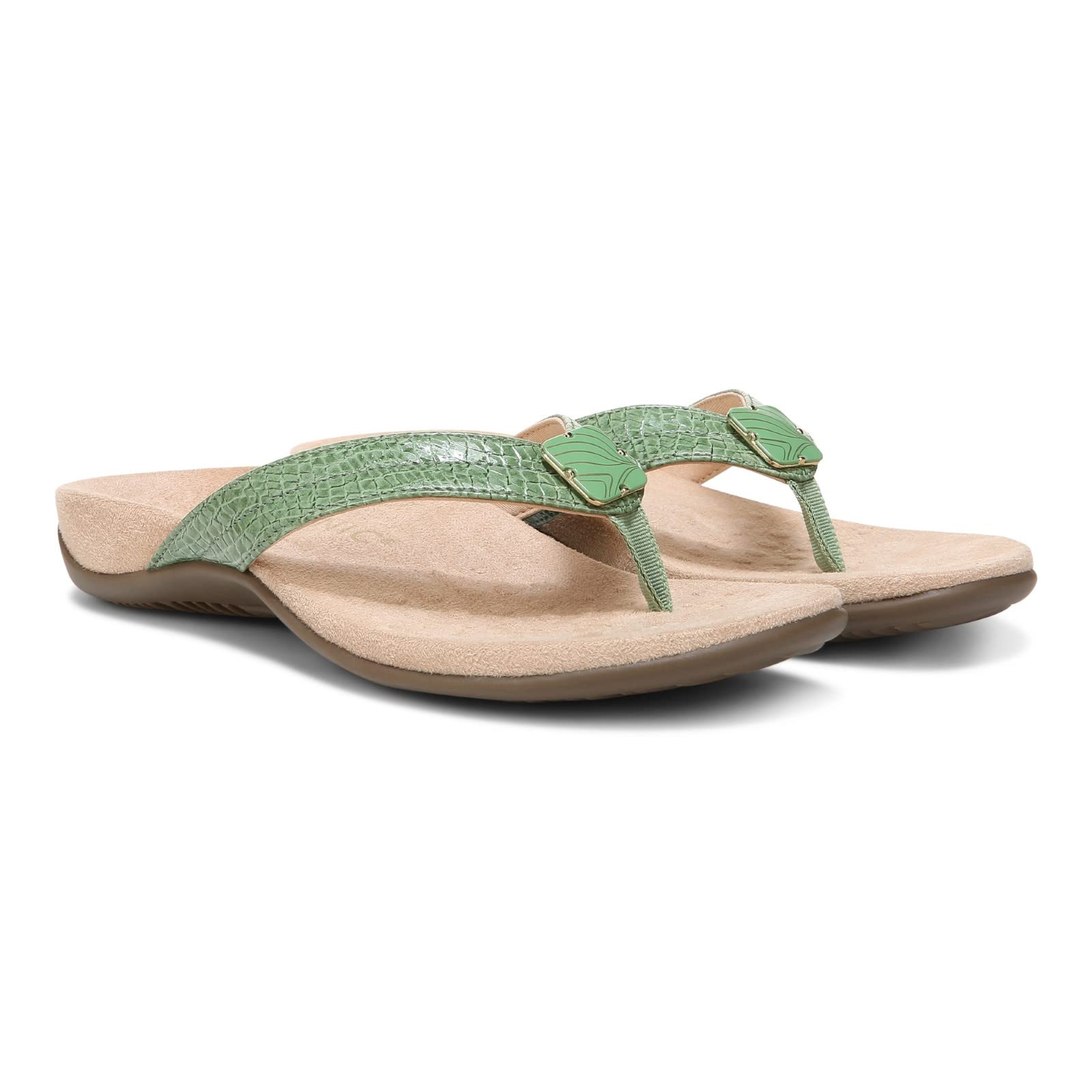 Amazon.com | Vionic Avena Women's Arch Supportive Flip Flop Orthotic ...