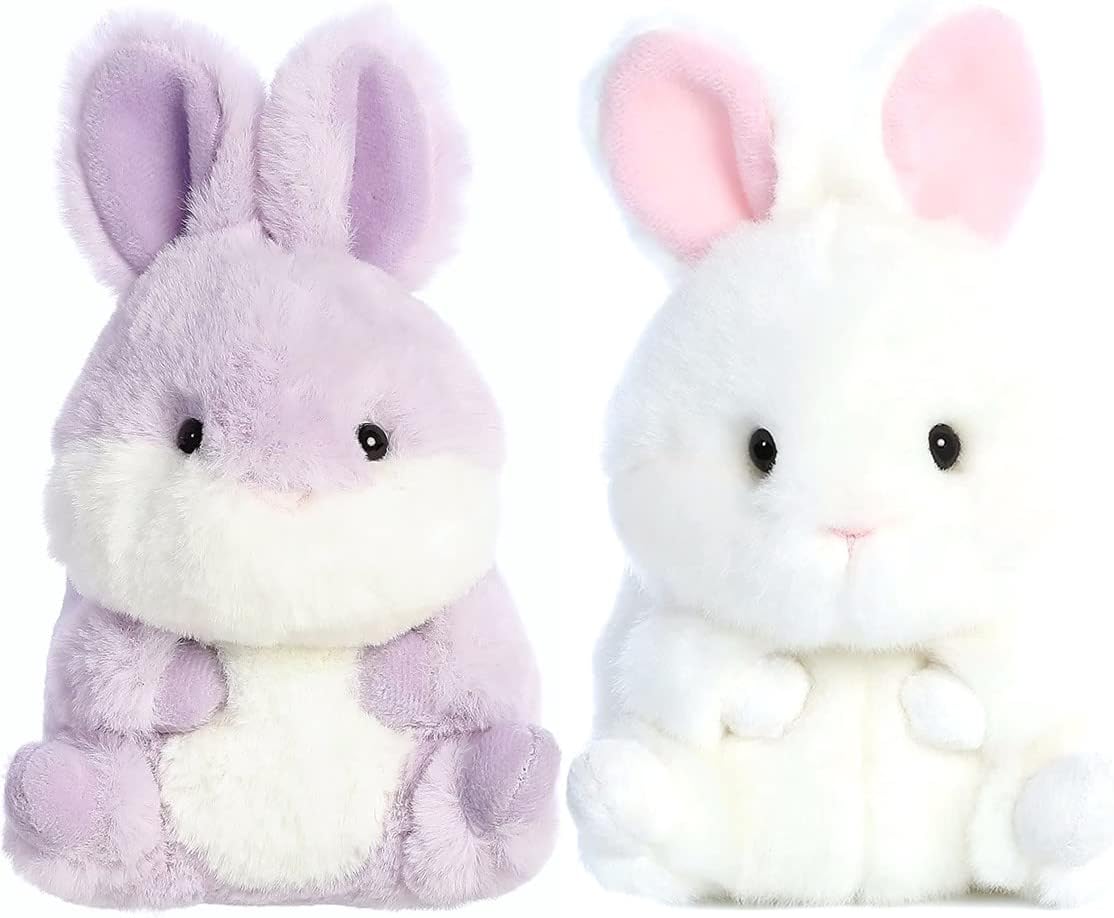 Amazon.com: Aurora Rolly Pets Bundle - Set of 5 Inch Plush Bunnies ...