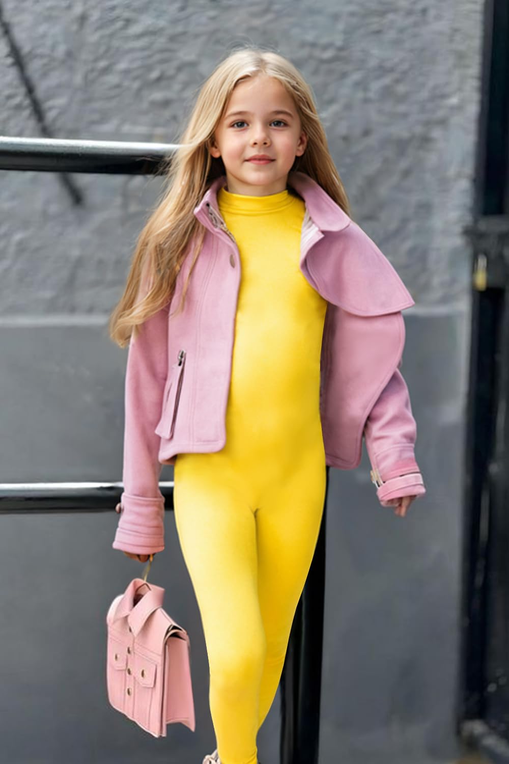 Snapklik.com : Kids Girls One Piece Spandex Unitards, Long Sleeve ...