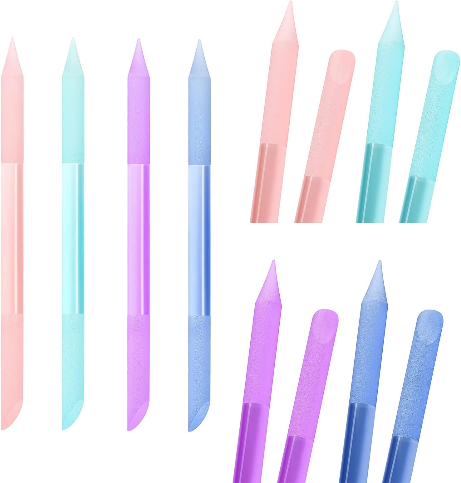 Amazon.com : Bona Fide Beauty Glass Cuticle Pusher - High Grit Purple ...