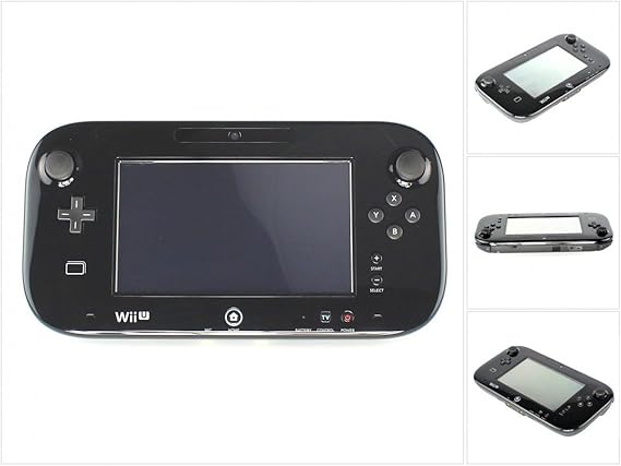 Official Nintendo Wii U Gamepad Controller Black Without Bracket ...