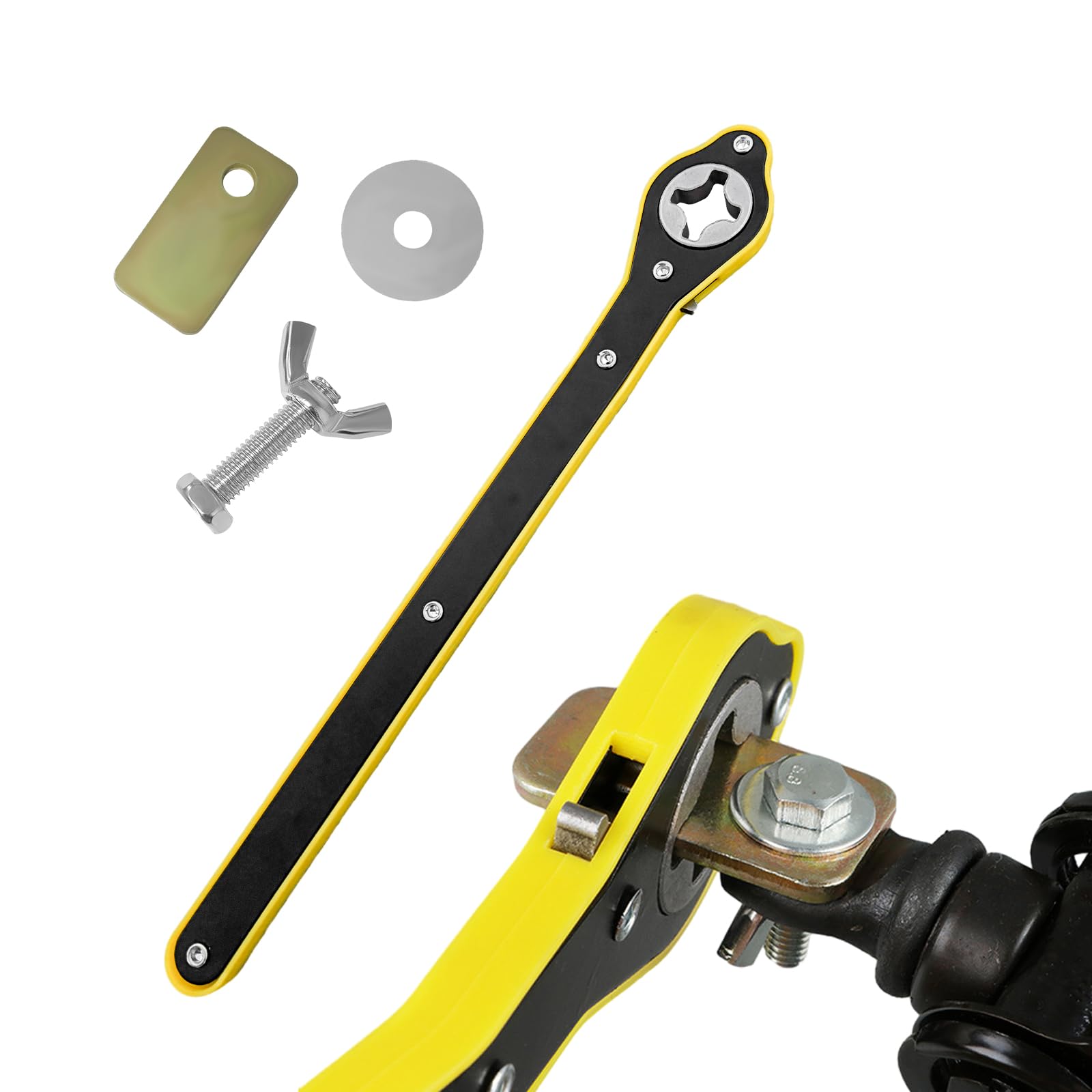 Snapklik.com : Suvnie Car Jack Ratchet Wrench, 360 Swivel Labor-Saving ...