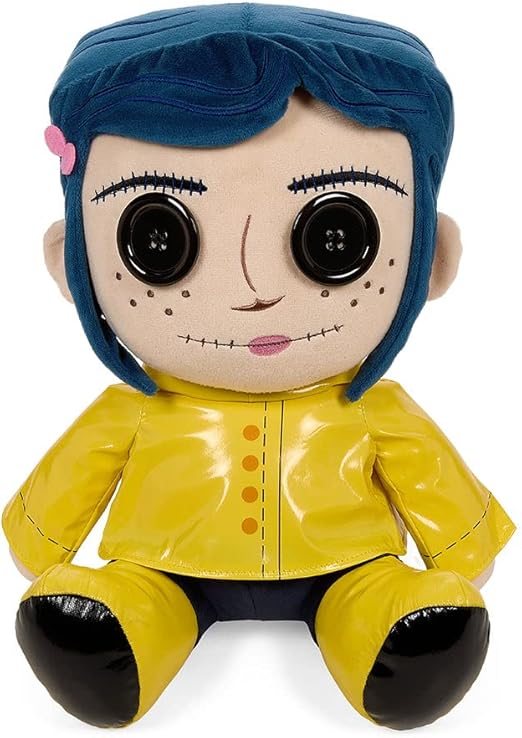 Amazon.com: Kidrobot Coraline with Button Eyes 13 Inch Medium Plush ...