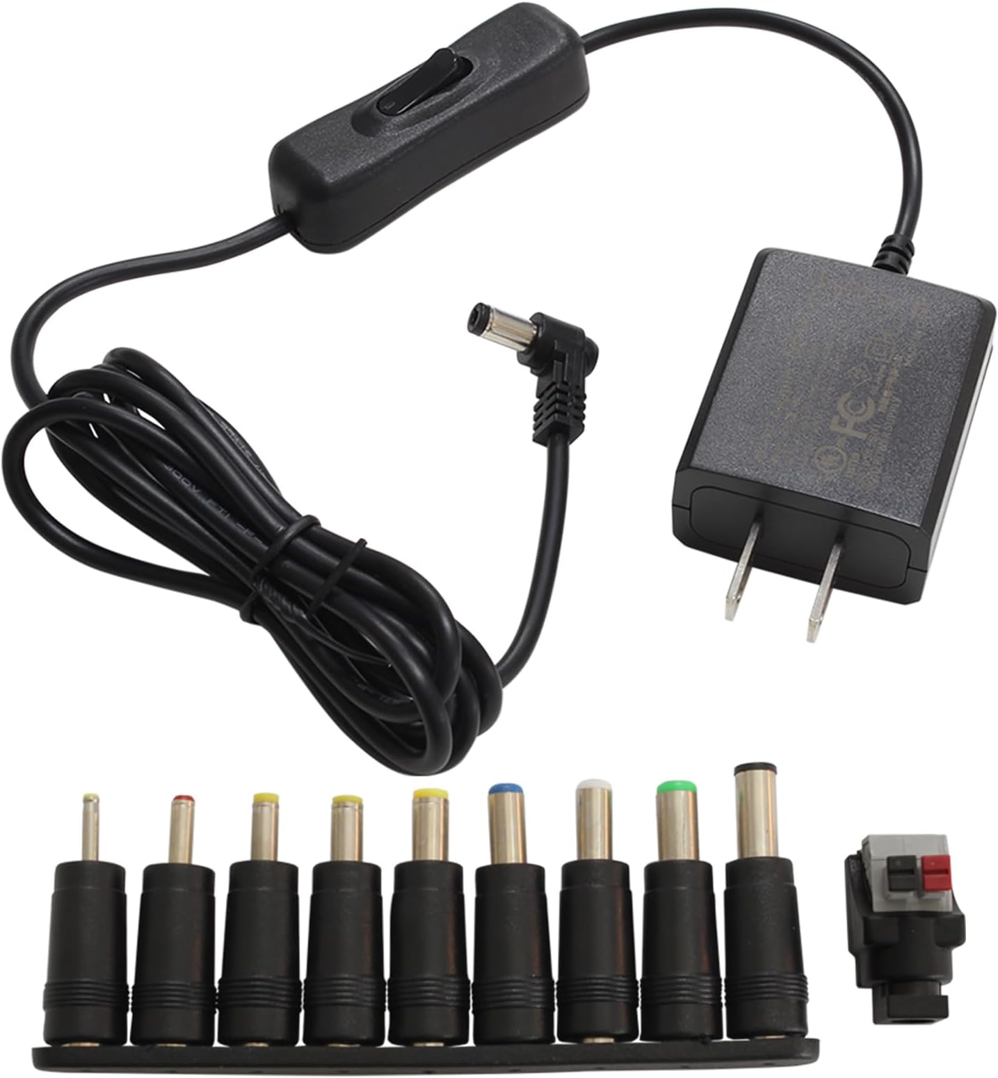 Amazon | Kaito Denshi(海渡電子) ACアダプター【PSE適合品】変換10種セット 12V 1A 12W 本体側スイッチ ...