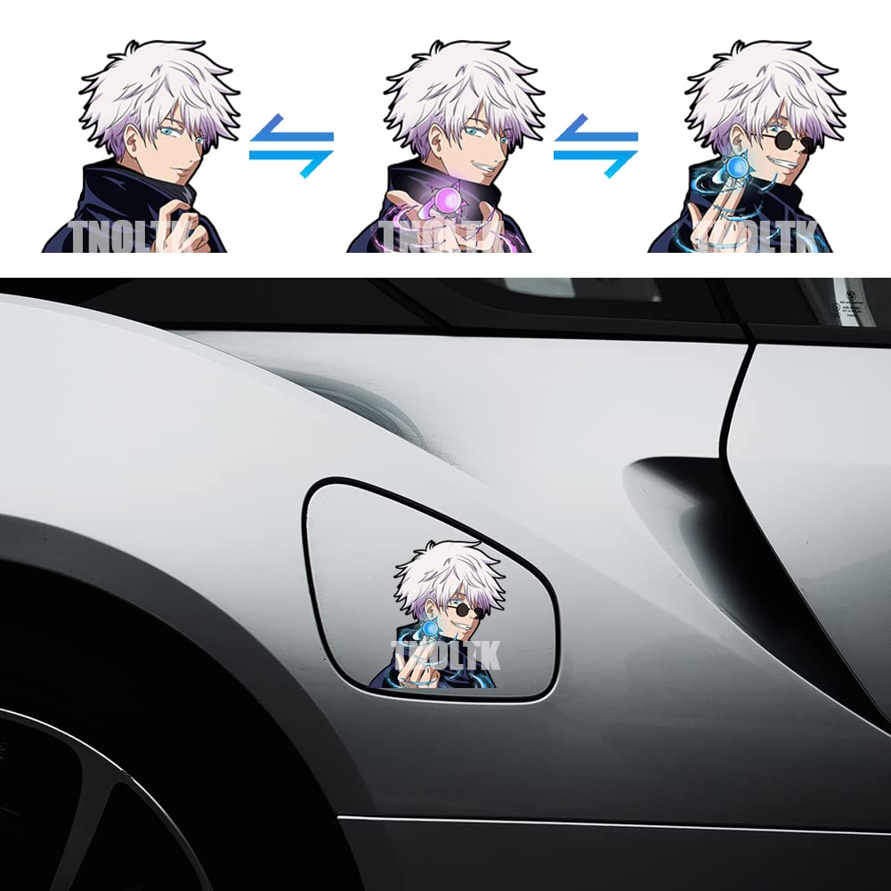 Snapklik.com : 3D Motion Anime Car Decals Waterproof Stickers Anime ...