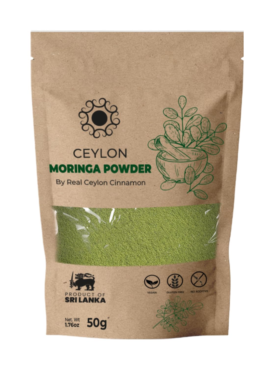 Amazon.com : Real Ceylon Cinnamon - Moringa Powder From Sri Lanka 50g ...
