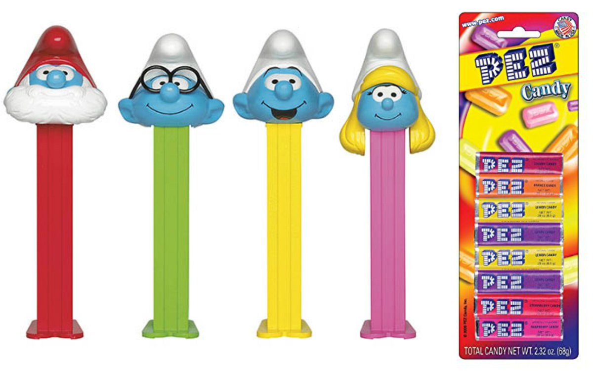 Amazon.com : PEZ Candy Smurfs Dispenser and Candy Bundle (5 Items ...