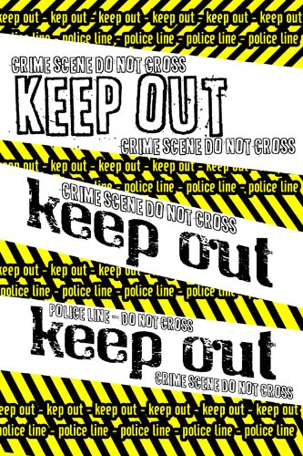 Art Emporio 'Keep Out' Poster (Art Print, 60.96 cm x 40.64 cm) : Amazon ...