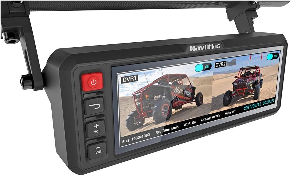 Amazon.com: NavAtlas NA81MDVR Mirror Command Center : Automotive