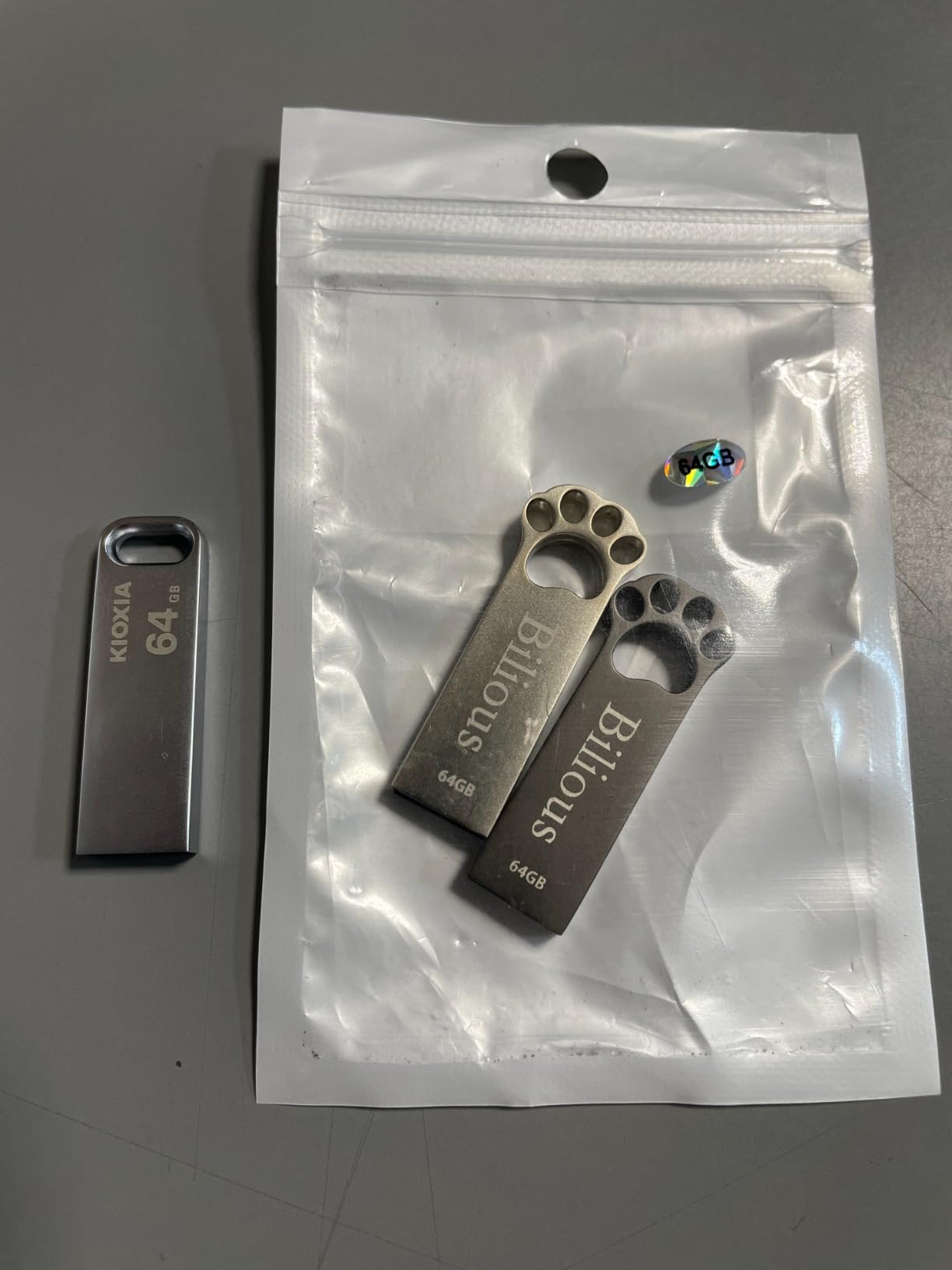 Amazon.co.jp: Bilious USBメモリ 可愛い 64GB 2個セット 大容量 USB3.0 フラッシュメモリ 外付け 容量 ...