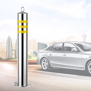 Amazon.com: Yesbon Security Barrier Parking Bollards Removable Driveway ...