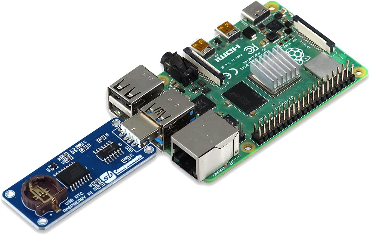 Amazon.co.jp: sb ComponentsUSB RTC Raspberry Pi用 リアルタイムクロックデバイス DS3231 RTCモジュール Raspberry Pi 4B ...