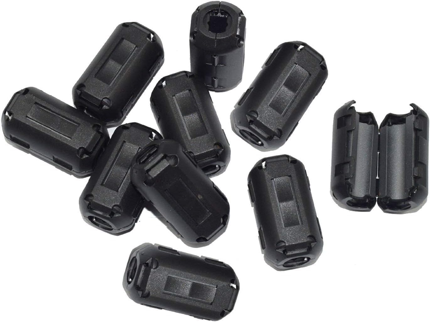 Amazon.com: Pack of 10 Snap on Ferrite Core Bead Choke Ring Cord RFI ...
