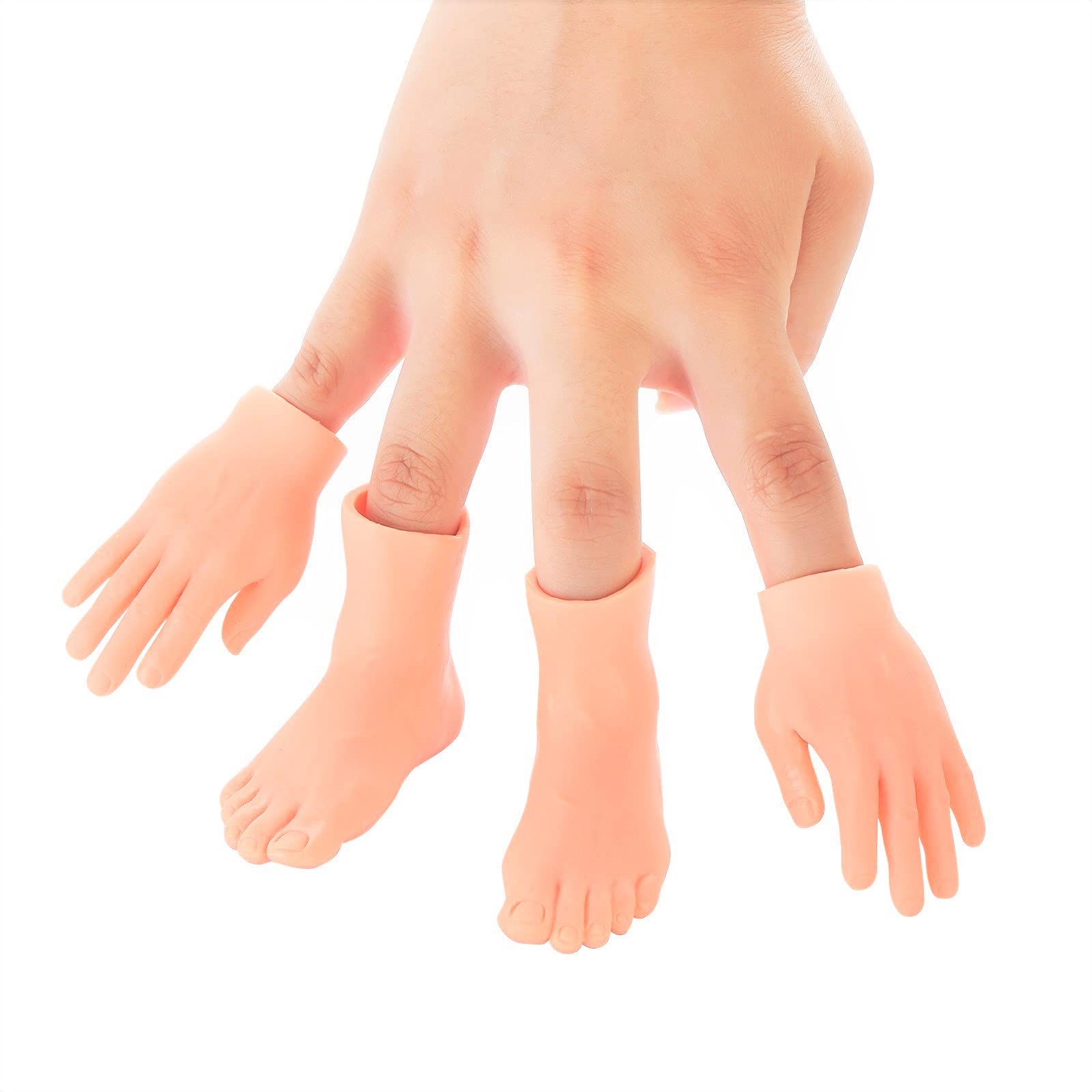 Buy DR DINGUS Tiny Hand & Feet Puppets - 4 of Each - Plus 4 Handles ...