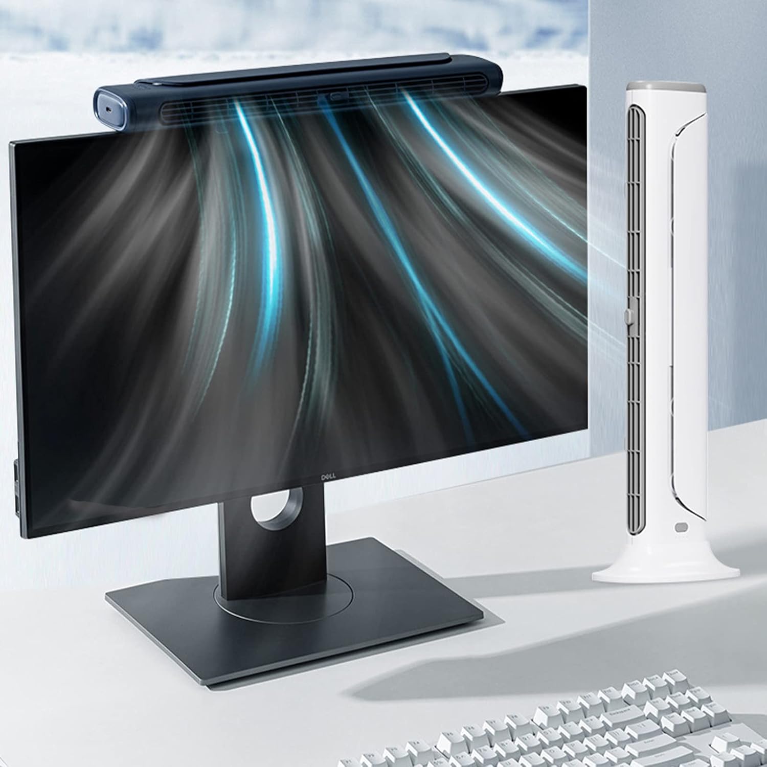 Amazon.com: SWUSLIA 2 in 1 Office Clip On Tower Fan - 4000 mAh, Cooling ...