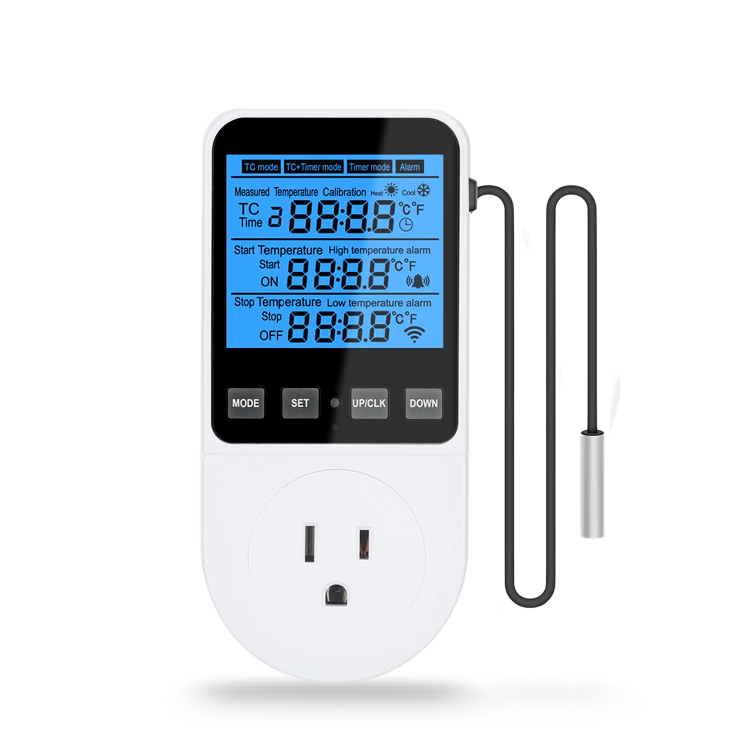 Amazon.com: Temperature Controller Thermostat Timer - Plug-in ...