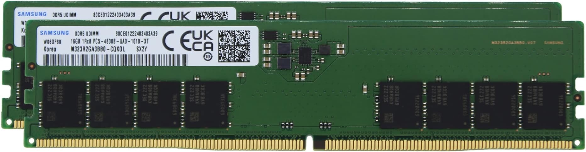 Samsung 32GB DDR5 4800MHz PC5-38400 ECC RDIMM 1Rx4 (EC8 10x4) Single ...