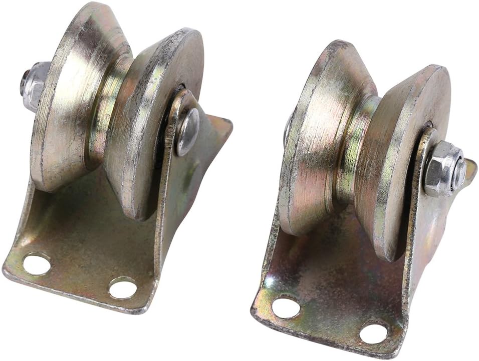Amazon.com: Sliding Gate Rollers, 2inch V Groove Wheel Track Rail V ...