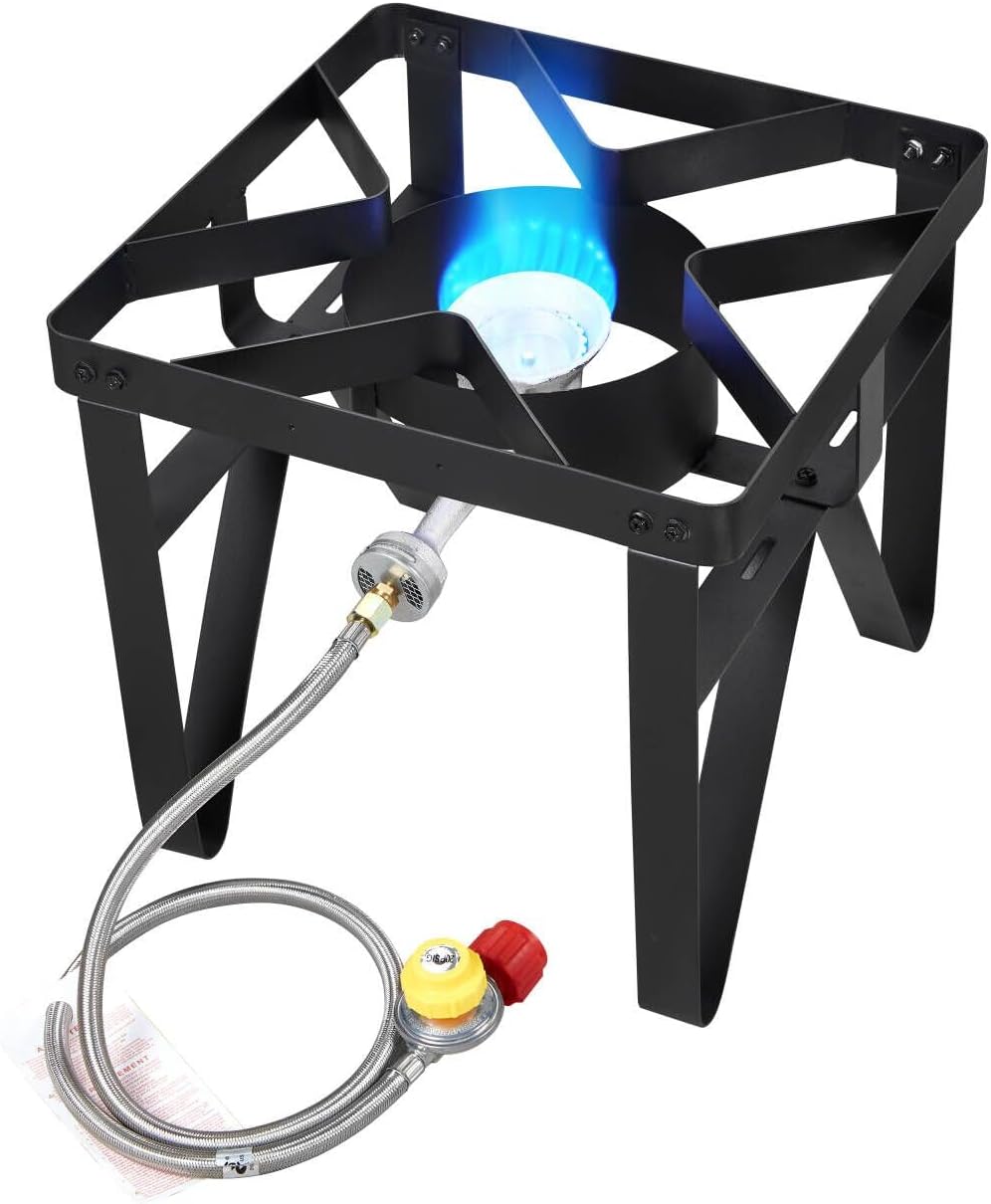Amazon.com: XtremepowerUS High Pressure Stove Single Burner w/Regulator ...