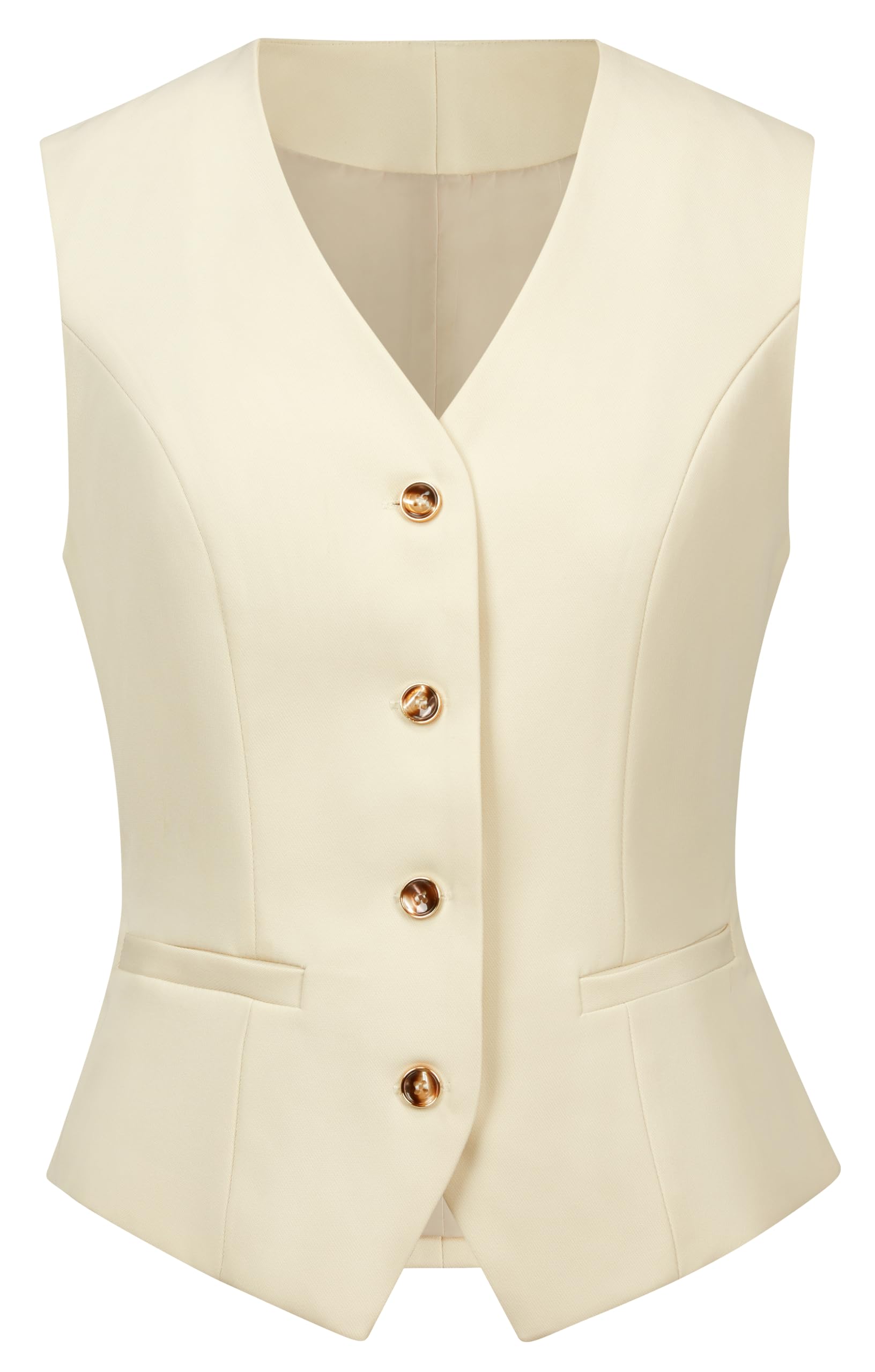 Foucome Women's Formal Regular Fitted Business Dress Suits Button Down ...