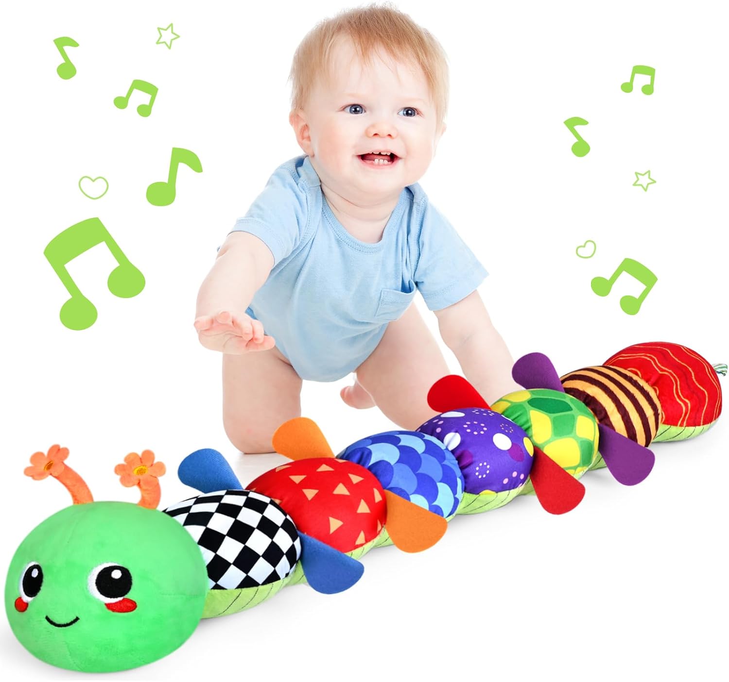 Amazon.com: KMUYSL Baby Toys 0 to 12 Months, Musical Stuffed Animal ...