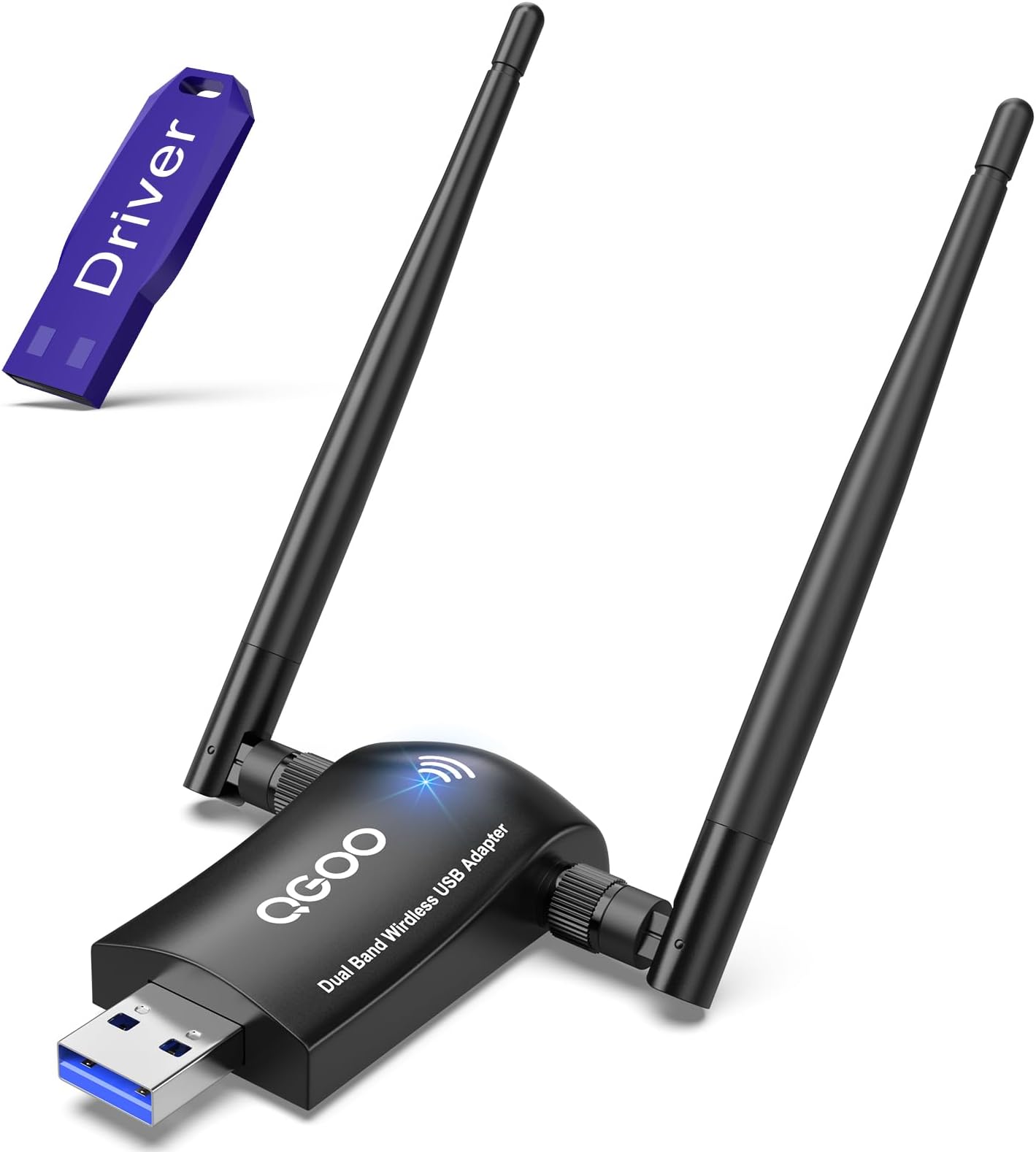 Amazon.com: Blueshadow AC1300 USB WiFi Adapter - 2.4G/5G Dual Band ...