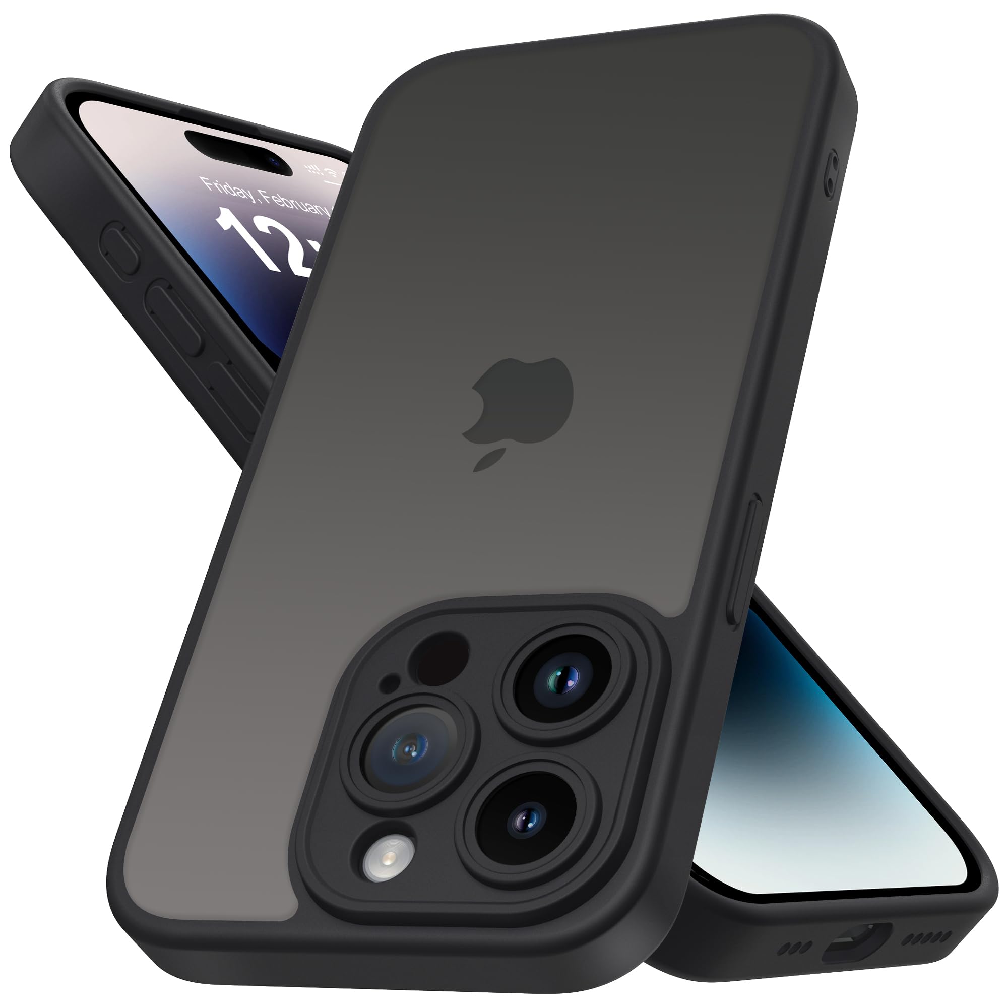 Mootobo for iPhone 14 Pro Case 6.1-Inch, Matte Shockproof Bumper Phone ...