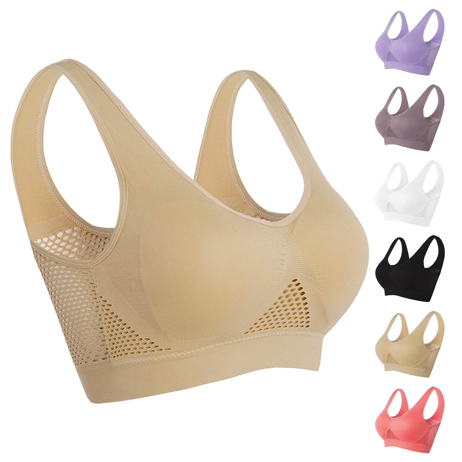 Breathable Cool Liftup Air Bra,Padded Sports Bra for Women,Womens ...