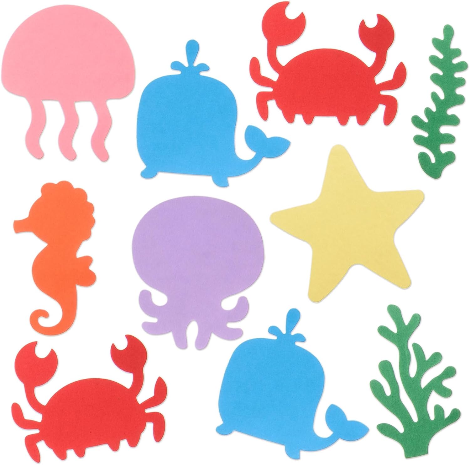 Amazon.com: MixTeach 200 Pcs Sea Life Cutouts Paper Tropical Fish Shape ...