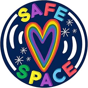 Amazon.com: This is A Safe Space Magnet, Round Inspirational Magnetic ...