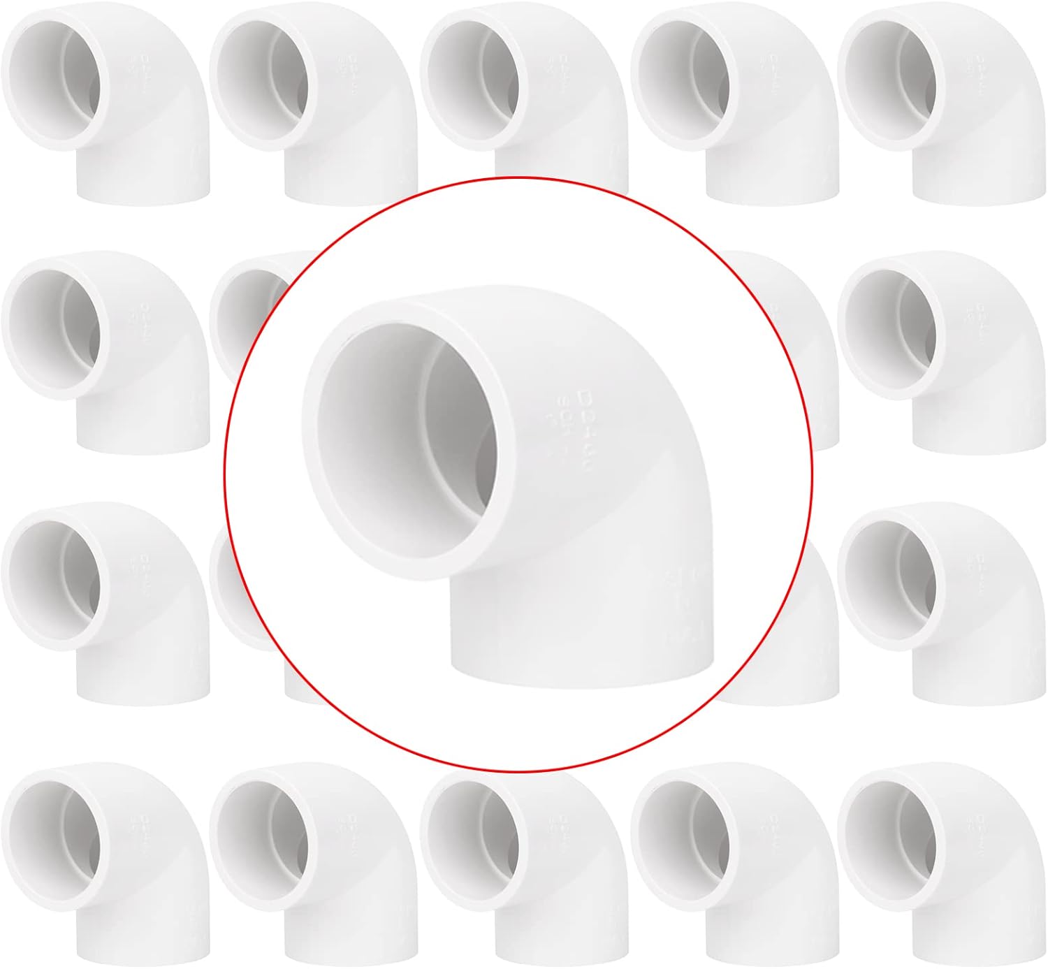 Amazon.com: 20 Pack 1" 90 Degree Elbow Pipe Fittings 2 Way Right Angle ...